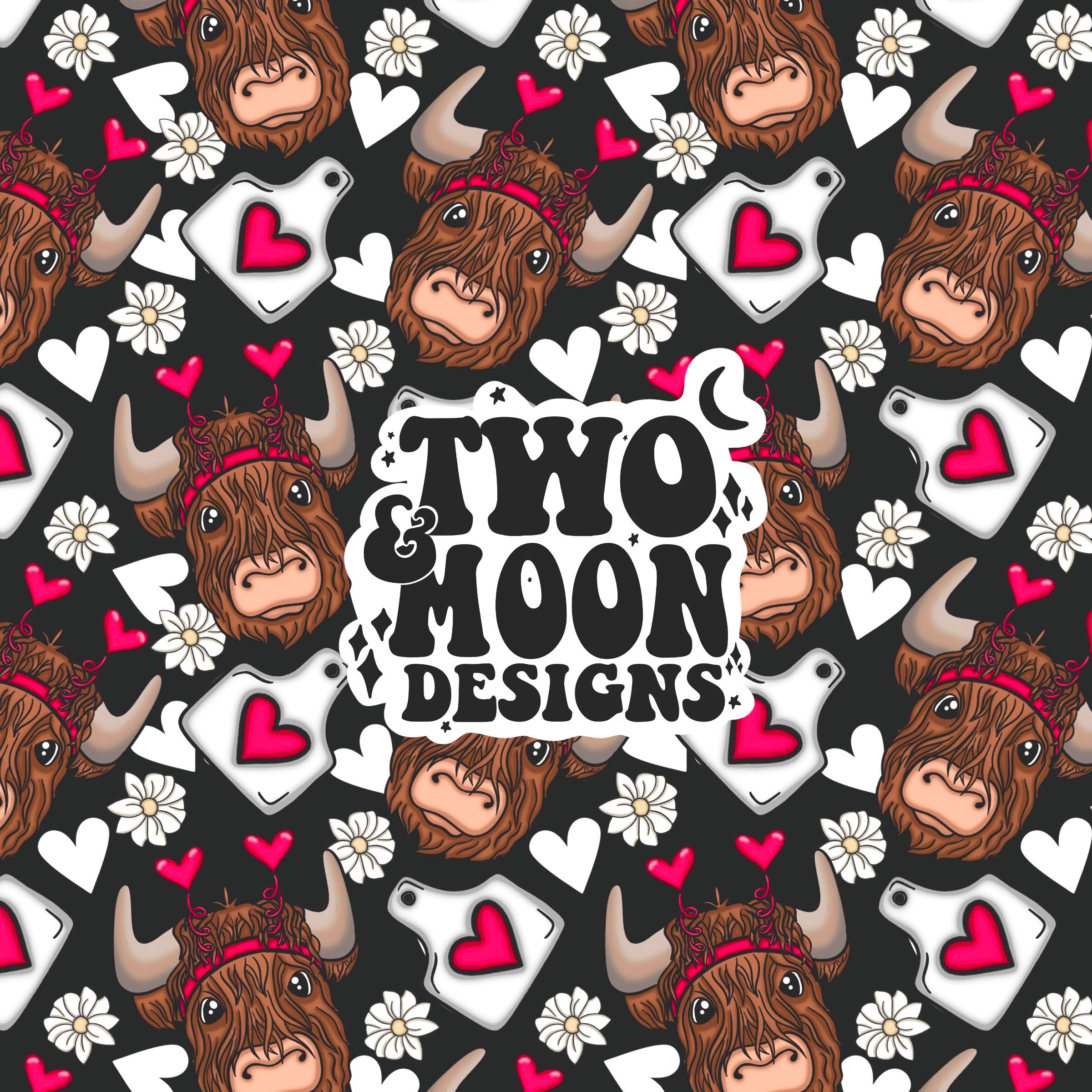 PINK Valentine Highland – TwoAndMoonsDesigns