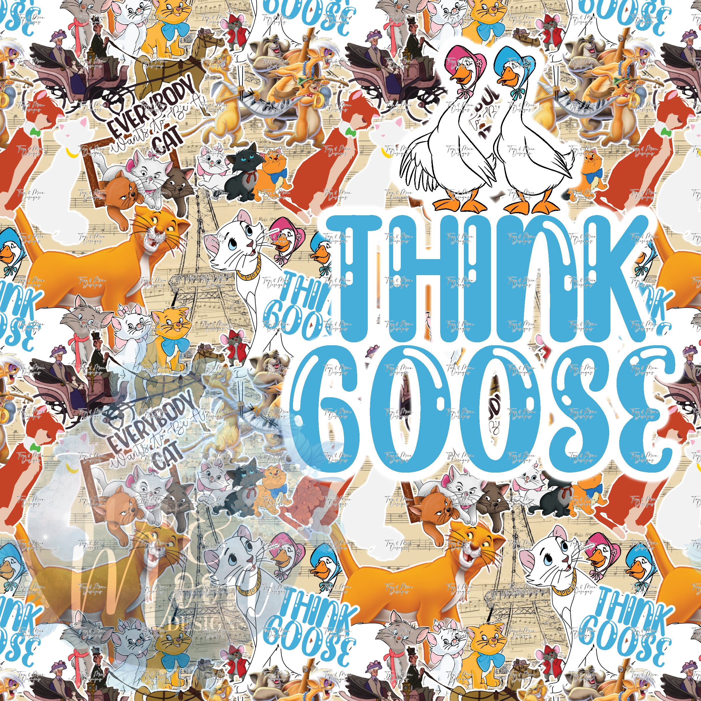 THINK GOOSE – TwoAndMoonsDesigns
